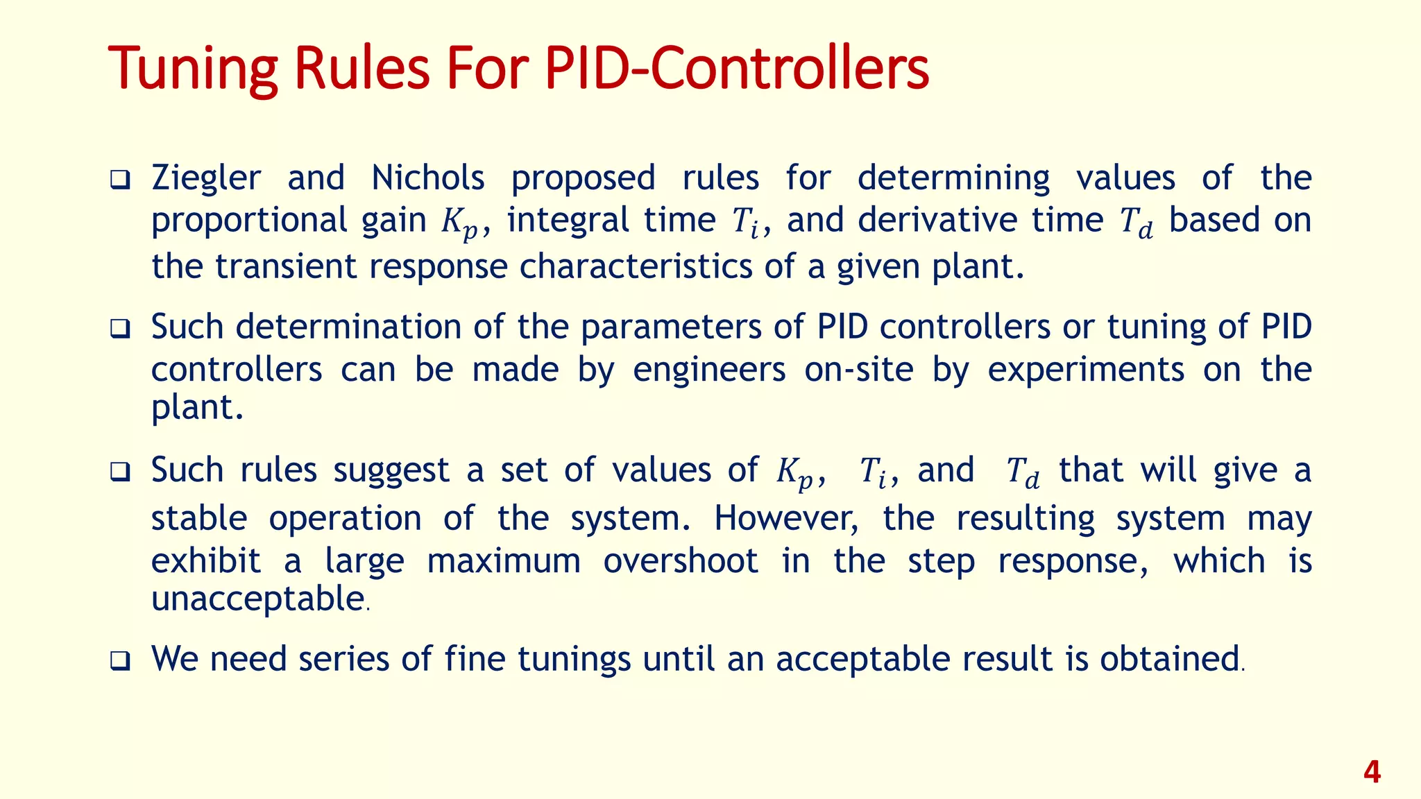 Modern Control - Lec 06 - PID Tuning | PDF