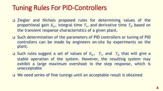 Modern Control - Lec 06 - PID Tuning | PDF