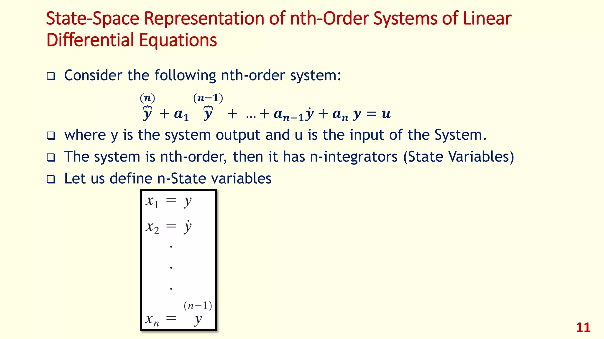 Modern Control - Lec07 - State Space Modeling of LTI Systems | PDF