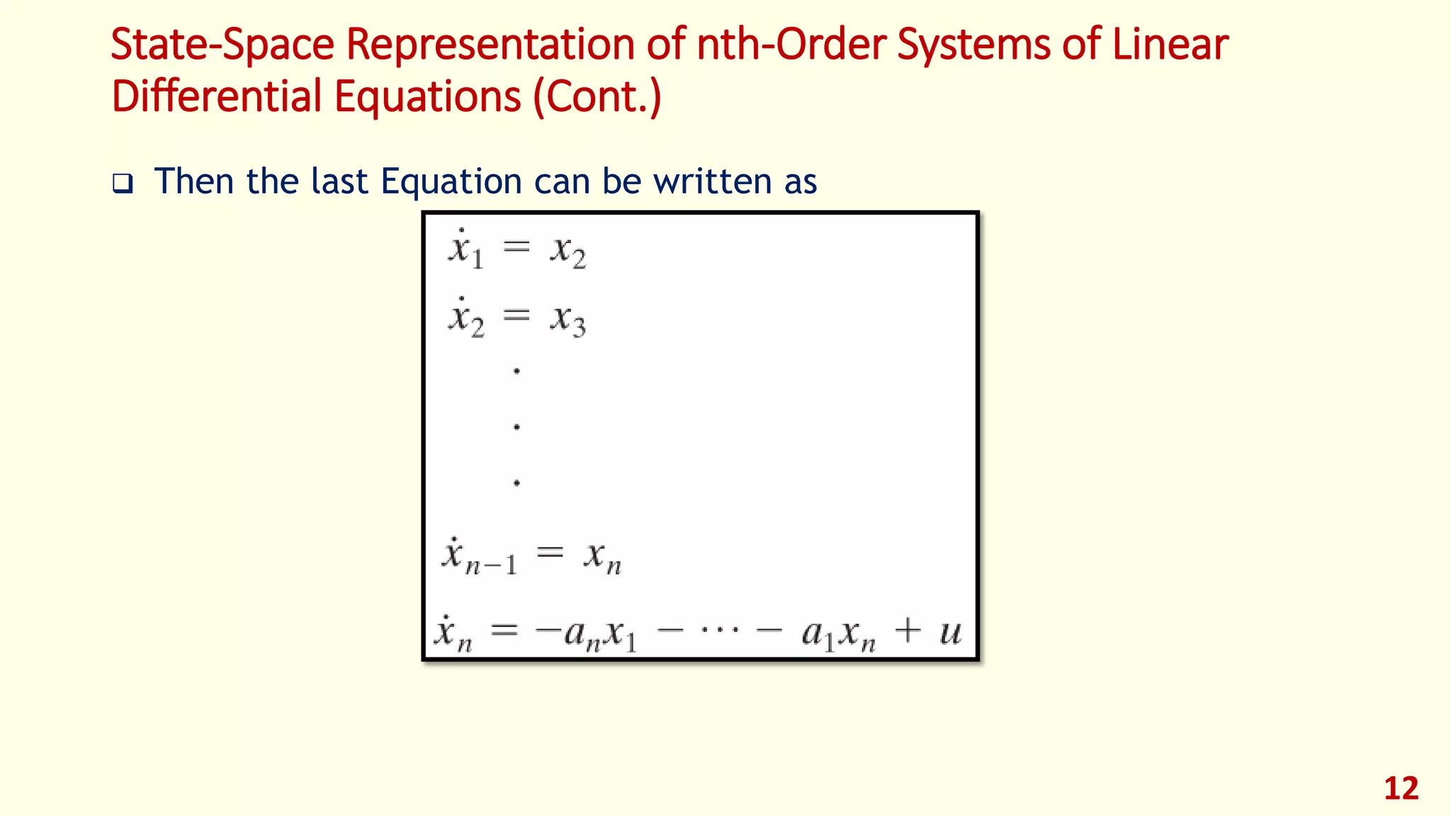 Modern Control - Lec07 - State Space Modeling of LTI Systems | PDF