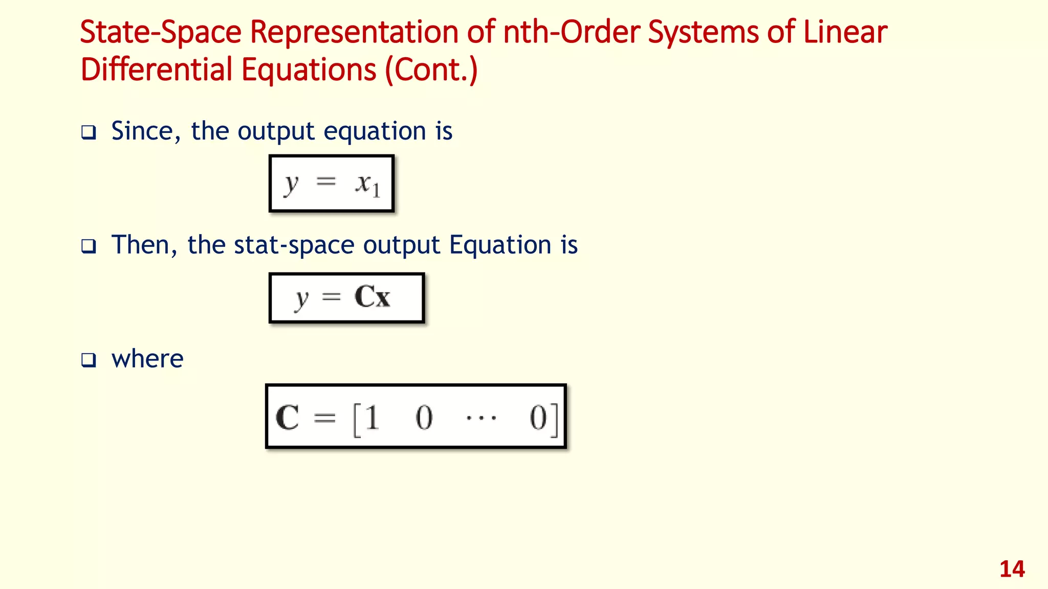 Modern Control - Lec07 - State Space Modeling of LTI Systems | PDF