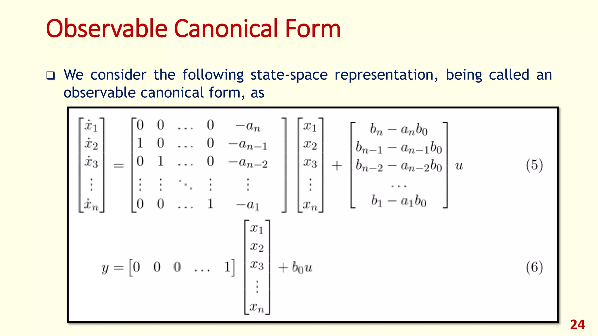 Modern Control - Lec07 - State Space Modeling of LTI Systems | PDF