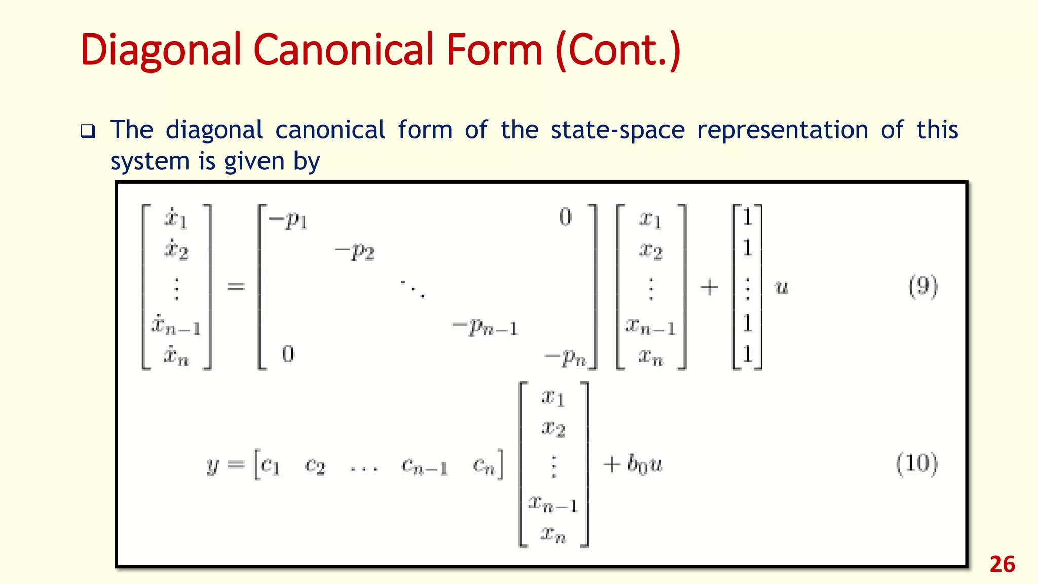 Modern Control Lec07 State Space Modeling Of Lti Systems Pdf