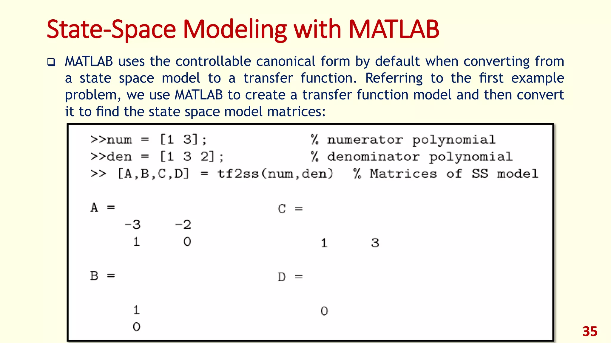 Modern Control - Lec07 - State Space Modeling of LTI Systems | PDF