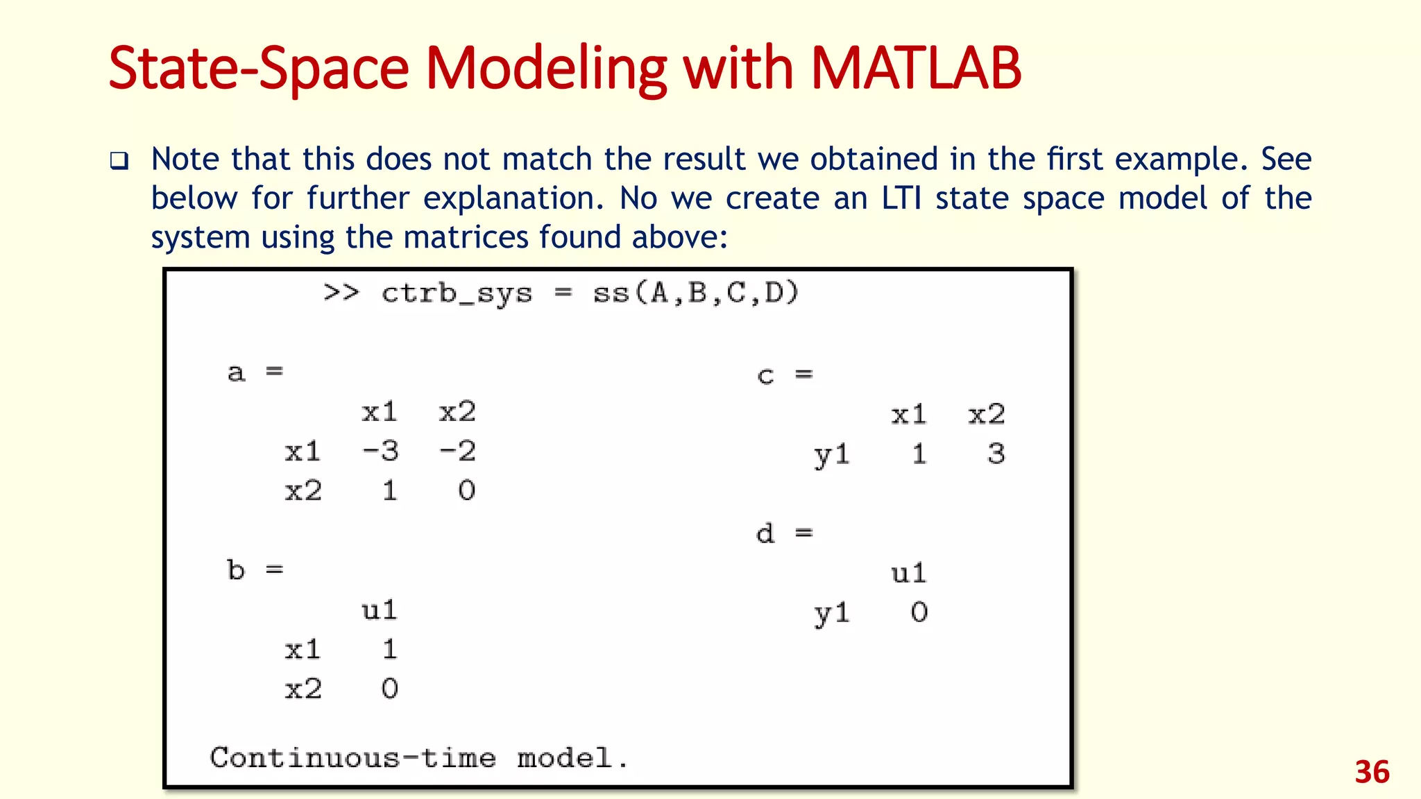 Modern Control - Lec07 - State Space Modeling of LTI Systems | PDF