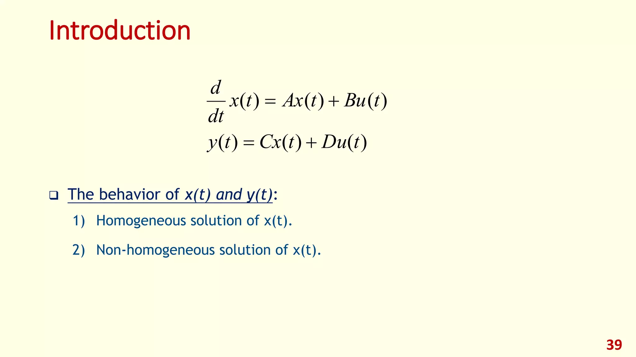 Modern Control Lec07 State Space Modeling Of Lti Systems Pdf
