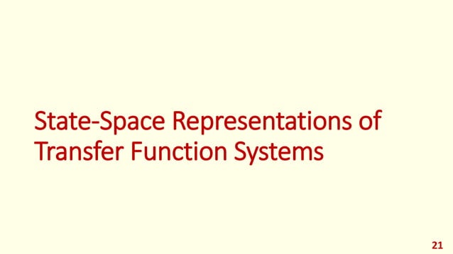 Modern Control - Lec07 - State Space Modeling of LTI Systems | PDF