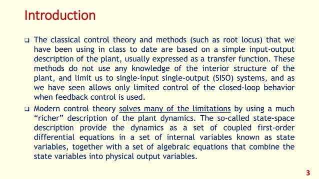 Modern Control Lec07 State Space Modeling Of Lti Systems Pdf