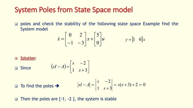 Modern Control Lec07 State Space Modeling Of Lti Systems Pdf