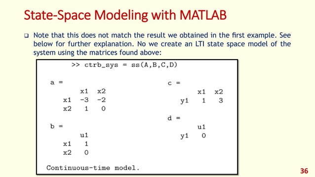 Modern Control Lec07 State Space Modeling Of Lti Systems Pdf