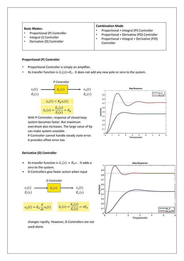 Analysis and Design of PID controller with control parameters in MATLAB and SIMULINK | PDF | Web ...