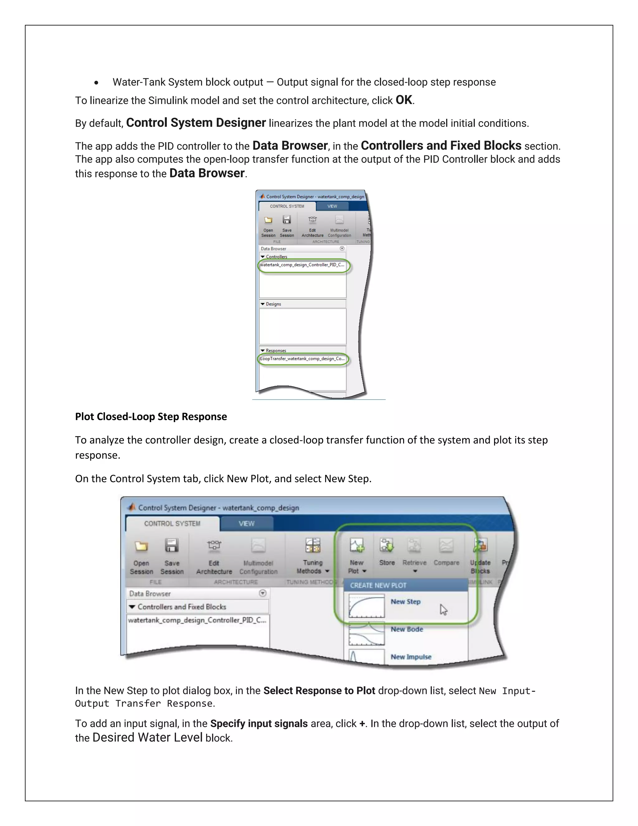 Design Compensator Using Automated PID Tuning for a water tank | PDF | Computing | Technology ...