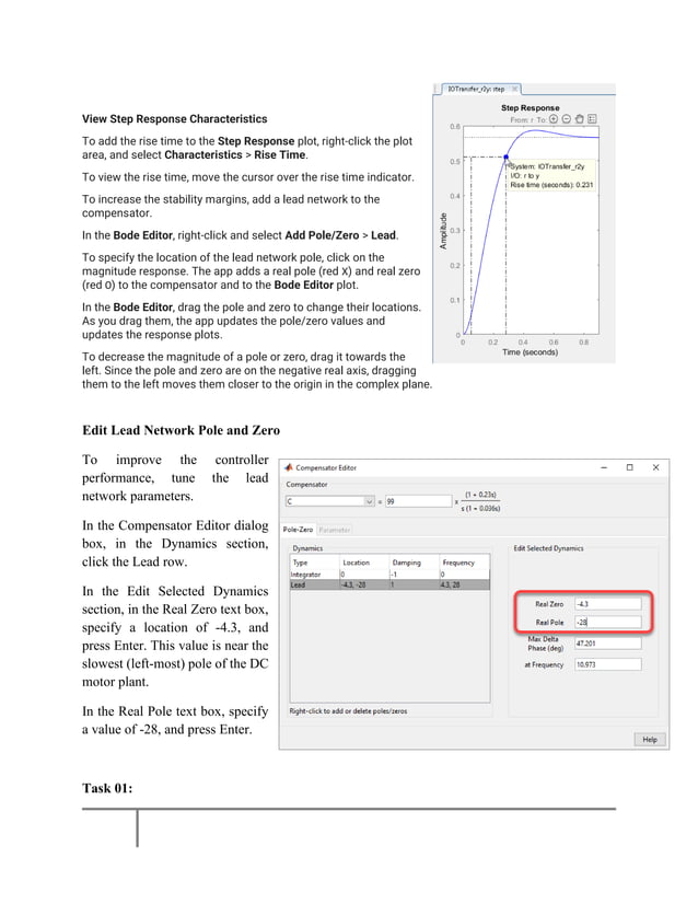 Compensator Design And Parameters Modification Using Bode Plot And Root Locus Pdf