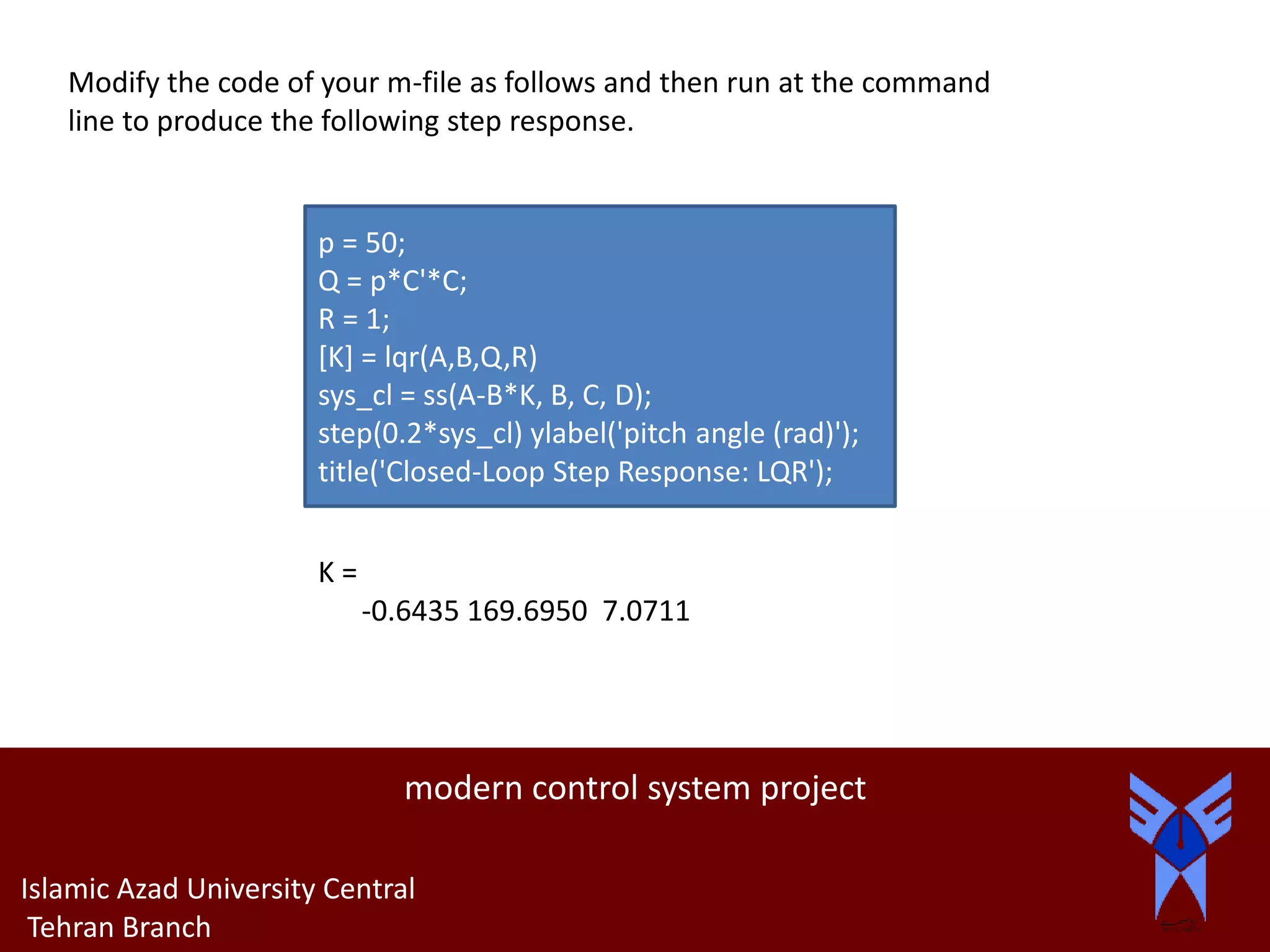 Modern Control System Pptx