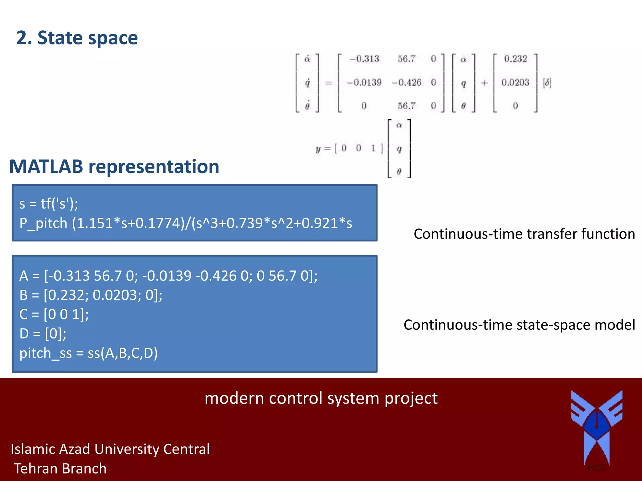 Modern control system | PPTX
