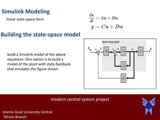 Modern control system | PPTX