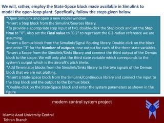Modern control system | PPTX