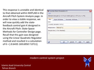 Modern control system | PPTX