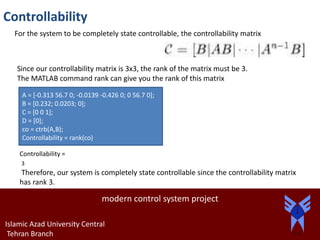 Modern control system | PPTX