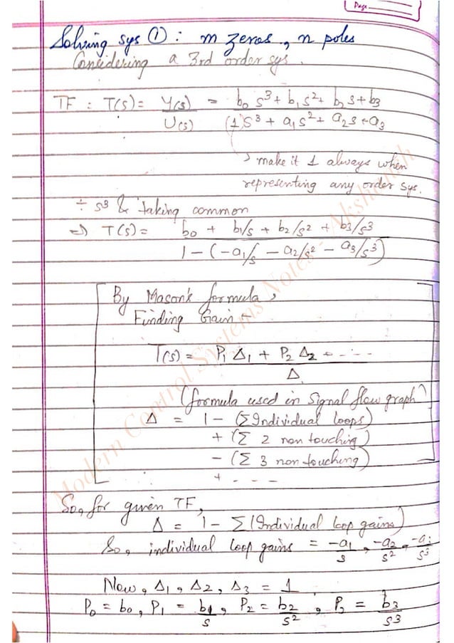Modern control system notes - Akshansh