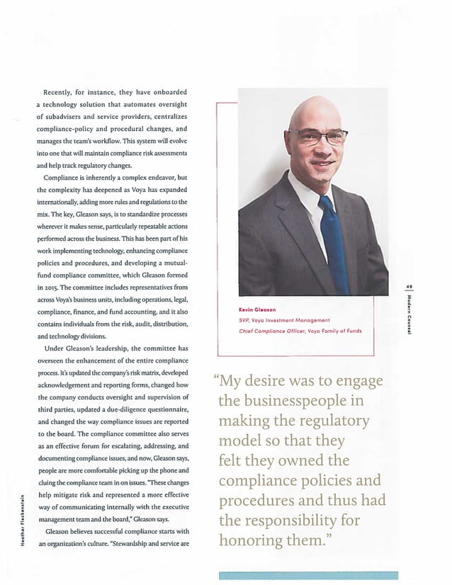 Modern Counsel Profile -- Kevin Gleason | PDF