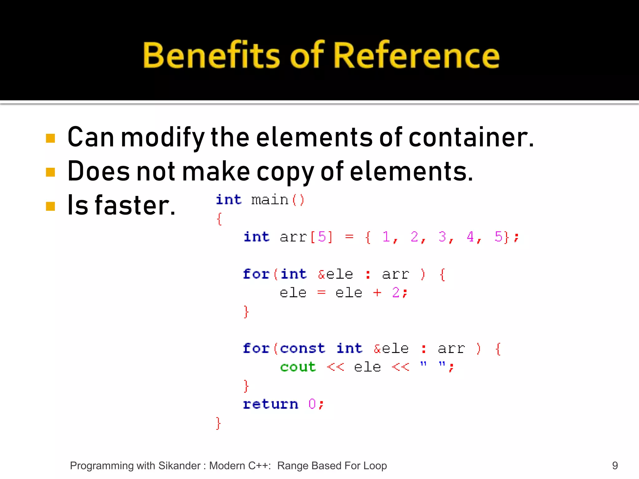 Modern_CPP-Range-Based For Loop.pptx