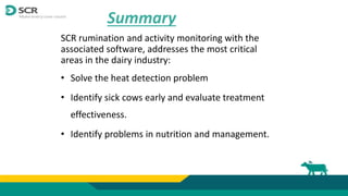 Modern dairy management using scr technologies | PPT