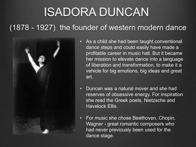 Modern dance philosophy | PPT