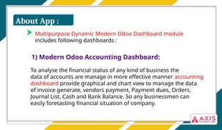 Dynamic Modern Odoo Dashboard - for CRM, Inventory, Sales and Accounting / Invoice | PPT