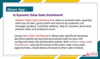 Dynamic Modern Odoo Dashboard - for CRM, Inventory, Sales and Accounting / Invoice | PPT