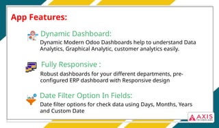 Dynamic Modern Odoo Dashboard - for CRM, Inventory, Sales and Accounting / Invoice | PPT