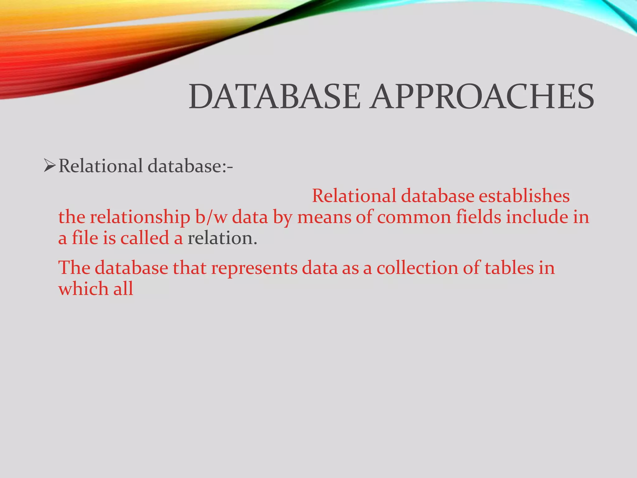 Modern database management system chapter 1 | PPTX | Databases | Computer Software and Applications