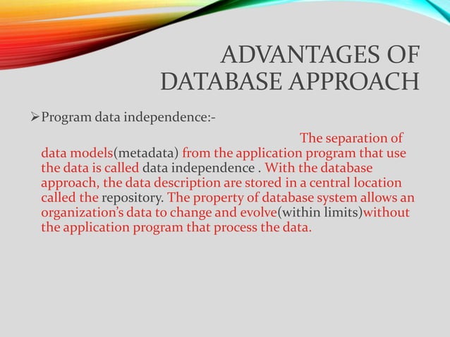 Modern database management system chapter 1 | PPTX | Databases | Computer Software and Applications