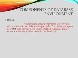 Modern database management system chapter 1 | PPTX | Databases | Computer Software and Applications
