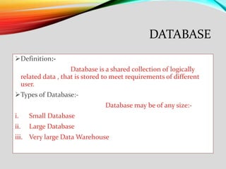 Modern database management system chapter 1 | PPTX | Databases | Computer Software and Applications