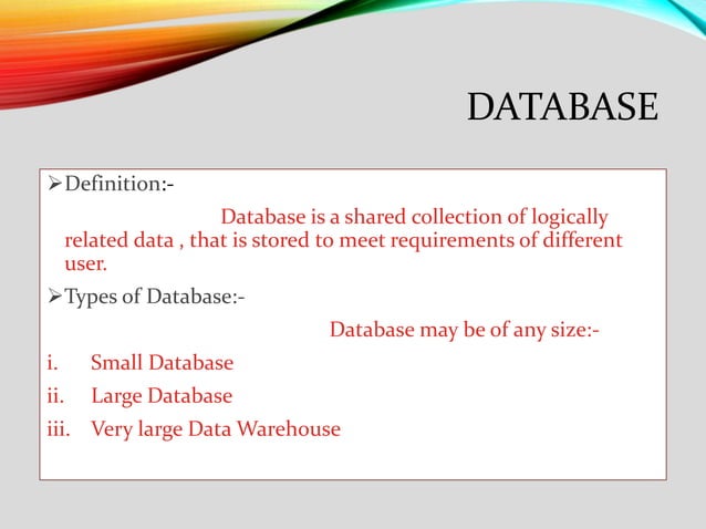 Modern database management system chapter 1 | PPTX | Databases | Computer Software and Applications