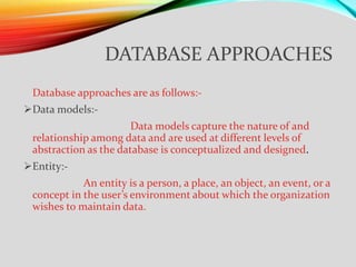 Modern database management system chapter 1 | PPTX | Databases | Computer Software and Applications