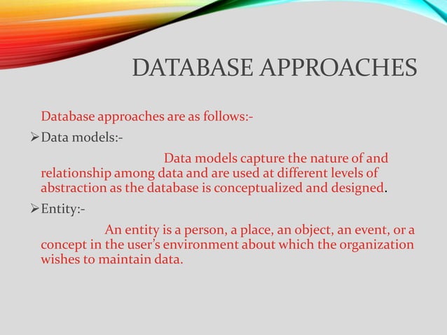 Modern database management system chapter 1 | PPTX | Databases | Computer Software and Applications