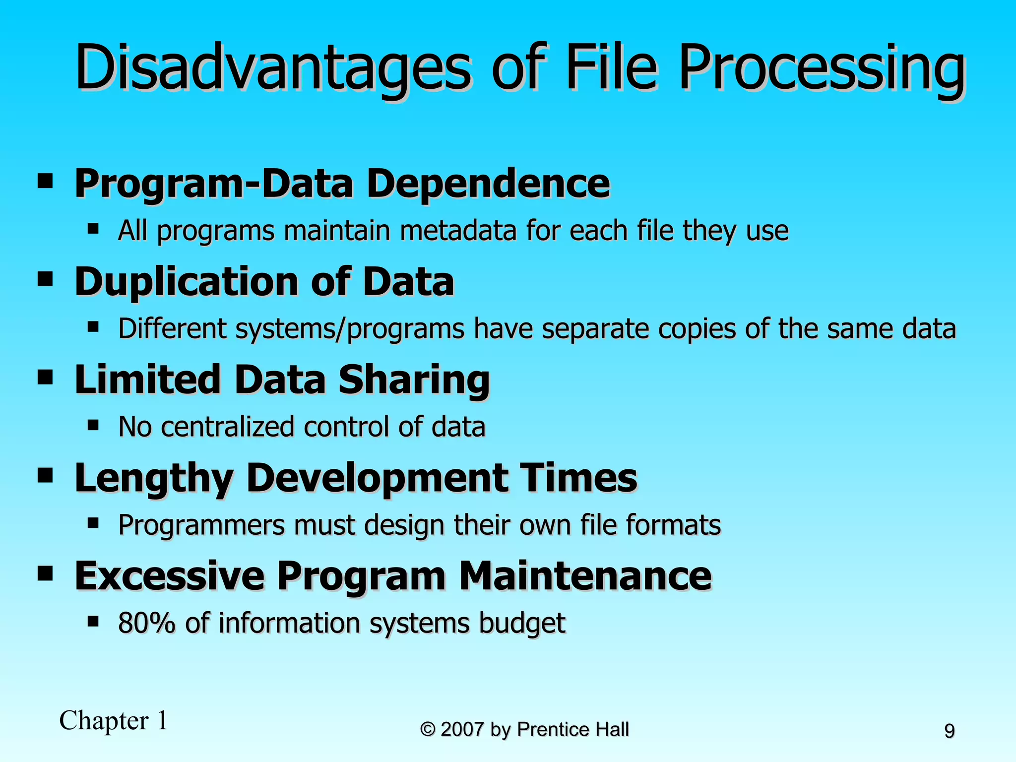 Modern database management jeffrey a. hoffer, mary b. prescott, | PPT