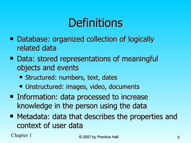 Modern database management jeffrey a. hoffer, mary b. prescott, | PPT