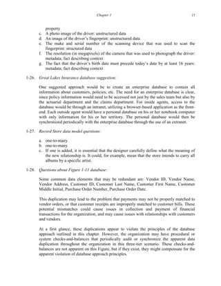 Solutions for Problems: Modern Database Management (12th Edition) by Hoffer and Venkataraman | PDF