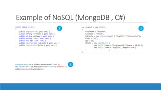 Modern databases and its challenges (SQL ,NoSQL, NewSQL) | PPTX