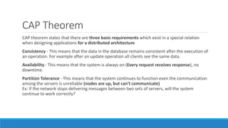 Modern databases and its challenges (SQL ,NoSQL, NewSQL) | PPTX