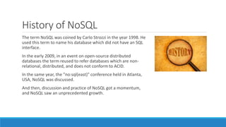 Modern databases and its challenges (SQL ,NoSQL, NewSQL) | PPT