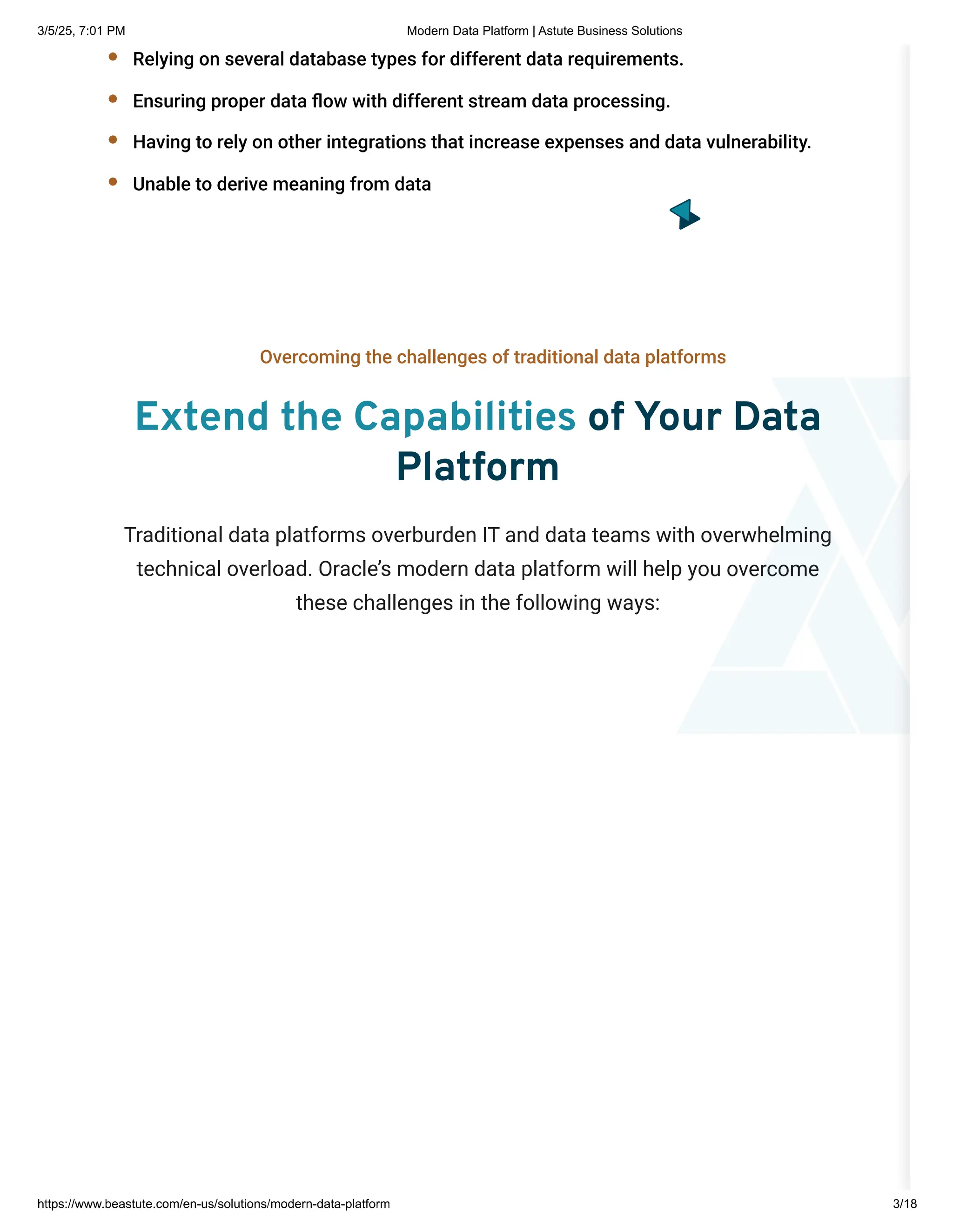 Modern Data Platform – Astute Business Solutions | PDF