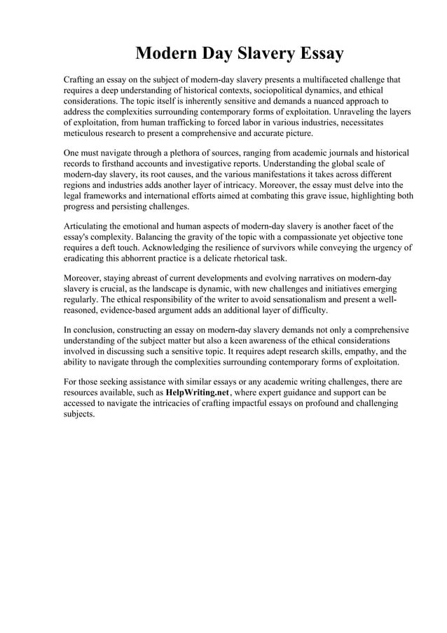 Modern Day Slavery Essay.pdf
