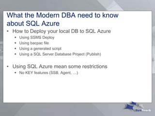Jean-René Roy : The Modern DBA | PPT