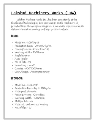 Modern developements in carding | PDF