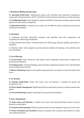 Modern Eco-Fish Hatchery Design components wise Updated for 10 Million ...