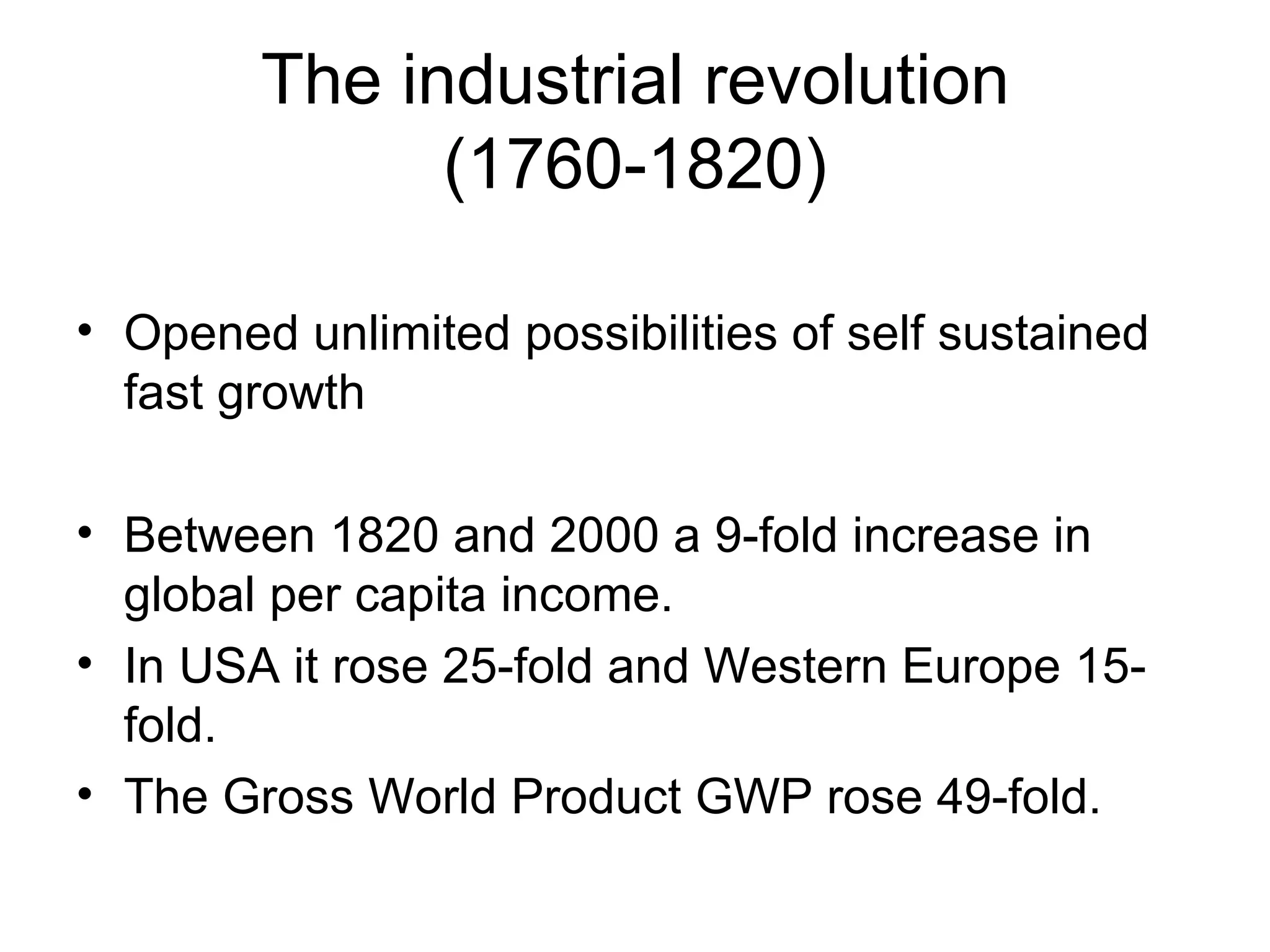 Modern Economic Growth 3a | PPT